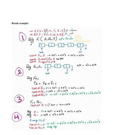 solved q1 polynomials can be represented as a sorted linked
