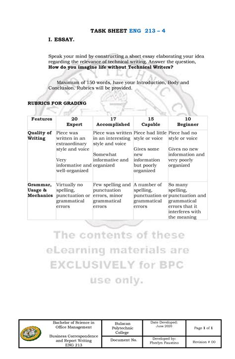 Task Sheet 4 Transcript Bachelor Of Science In Office Management Business Correspondence And