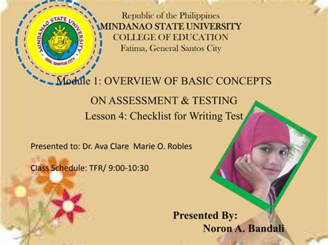 The Modified True Or False Assessmentpptx