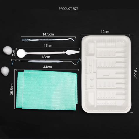 佩朗一次性口腔包检查器械盒200套加厚塑料托盘有医保码无菌牙科虎窝淘