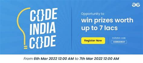 code india code challenge your coding skills with geeksforgeeks
