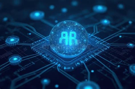 Blockchain S Impact On Technological Advancements Stock Illustration