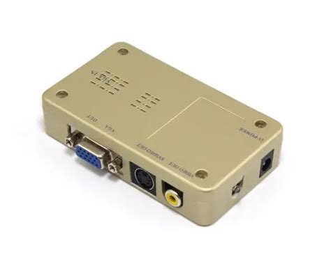 새로운 금 rca s 비디오를 vga로 모니터 av to vga 변환기 상자
