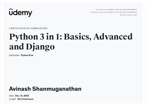 Avinash Shanmuganathan On Linkedin Pythonproficiency Continuouslearning