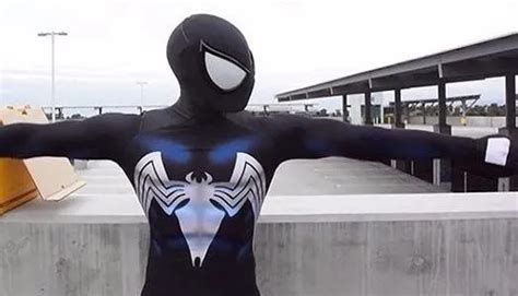 New Black Venom Symbiote Spider Man 3d Printing With Muscle Shading