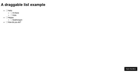 Drag And Drop List Codesandbox