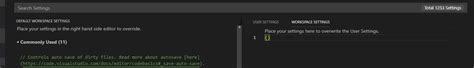 Settings Editor Not Showing Inherited Values In Workspace Scope Issue Microsoft