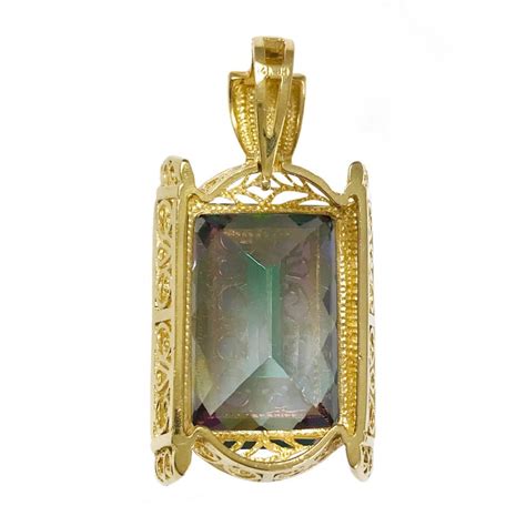 Mystic Topaz Pendant For Sale At 1stdibs Mystic Topaz Necklace