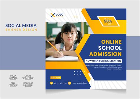 Creative School Admission Post Design Graphic By Mdjahiduldesigner