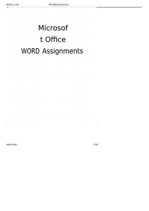 Ms Word Exercises Engineering Materials Stuvia Us