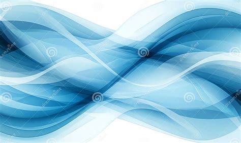 Abstract Blue Waves Flow Seamlessly Creating A Calming And Modern Design Suitable For Various