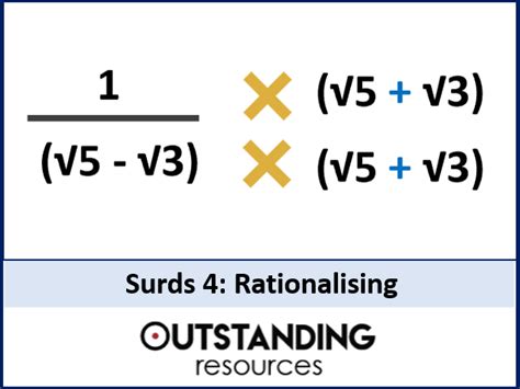Surds And Rationalising The Denominator Teaching Resources