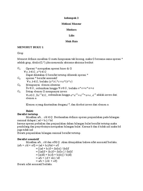 Kelompok 2 Struktur Aljabar Pdf