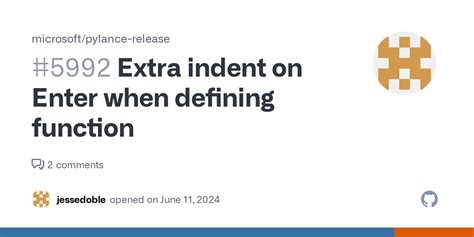 Extra Indent On Enter When Defining Function · Issue 5992 · Microsoft