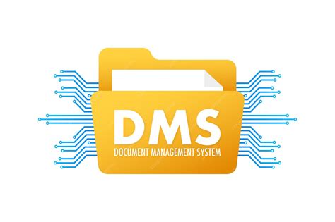 Premium Vector Dms Document Management System Digital Business Cloud Storage Icon Digital Data