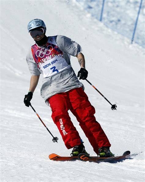 2014 Sochi Winter Olympics Bobby Brown Did His Slopestyle Skiing Run In A T Shirt