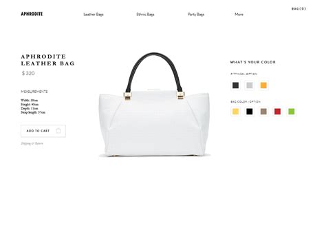 Minimal ECommerce UI Design Behance