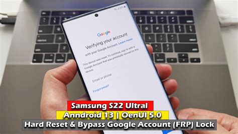 Samsung S Ultra Anndroid OenUI Hard Reset Bypass Google Account FRP Lock ICTfix