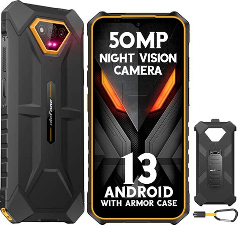 Ulefone Armor X13 Rugged Smartphone Android 13 IP68 IP69K 4G Dual SIM Free Unlocked Face ID NFC
