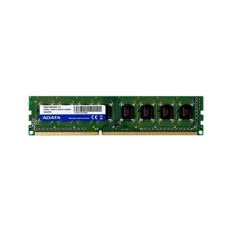 Adata Memoria Ram Pc Ddr3 8gb Bus 1600 Low Voltage Cambio Systems