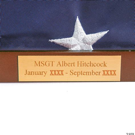 Personalized Triangle Flag Display Case Oriental Trading