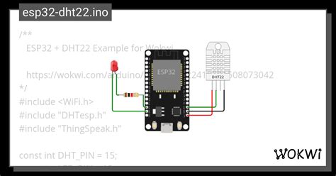 Esp32 Dht22 Thingspeak21bai1097 Wokwi Esp32 Stm32 Arduino Simulator