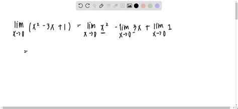 solved calculate the limits and explain which limit theorems you are