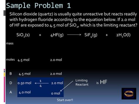 chapter 9 3 limiting reactants and percent yield pptx