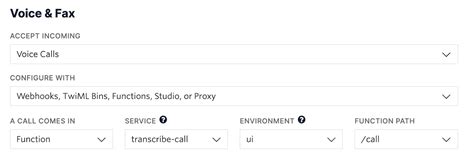 Transcribe A Voice Message In Nodejs With Twilio Functions Twilio