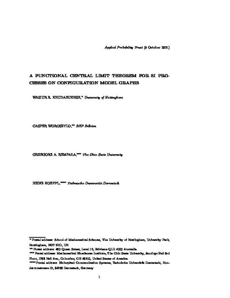 A Functional Central Limit Theorem For Si Processes On Configuration