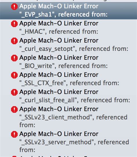 Security Ios Linker Error Undefined Symbols For Architecture I386