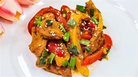 Приготовьте мясо по тайски Пикантное мясо с острым перчиком Youtube