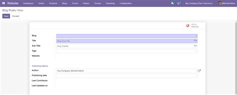 Odoo 15 Blogs Using Website Odoo V15 Community Edition