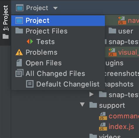 project window folders disappeared ides support intellij platform
