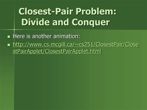 PPT Closest Pair Problem Divide And Conquer PowerPoint Presentation ID