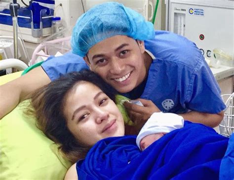 Ex Pbb Housemate Johan Santos Girlfriend Former Beauty Queen Mary Eileen Gonzales Gives Birth