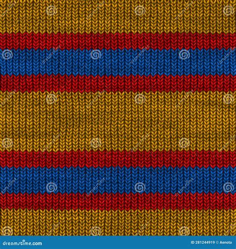 Seamless Tabby Knitted Pattern Stock Illustration Illustration Of Knitting Striated 281244919