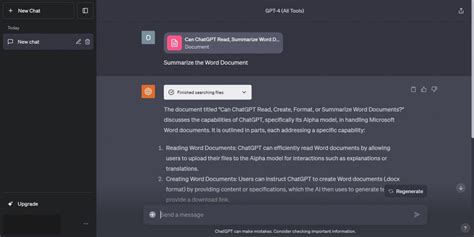 chatgpt alpha upload read and create word documents updf