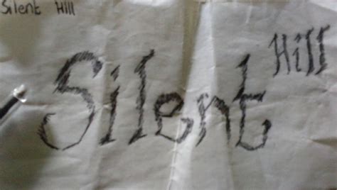 Inktober Day22 Silent Hill Lettering Sketch By Trawlhisdrawings On