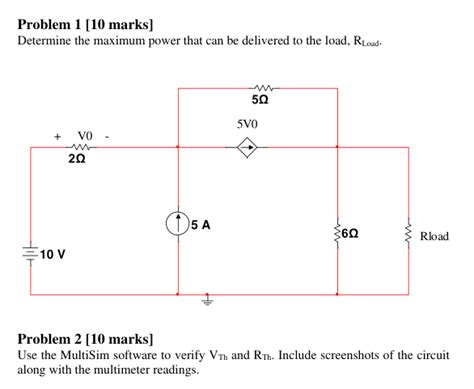 Solved Problem 1 10 ﻿marks Determine The Maximum Power That