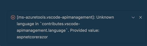 Error On Extension Load · Issue 40 · Microsoftvscode Apimanagement · Github