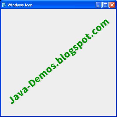 Set Notepad Icon For JFrame In Swing Java Demos