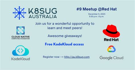 yongkang ⎈ ☁️ h on linkedin kubernetes australia 9 meetup redhat