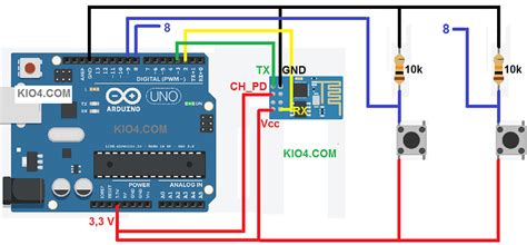 Examples With The Esp8266 01 Wifi Led On Off Arduino Standalone