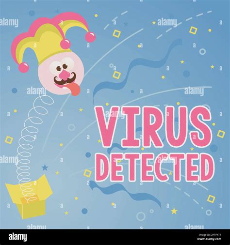 inspiration showing sign virus detecteda computer program used to