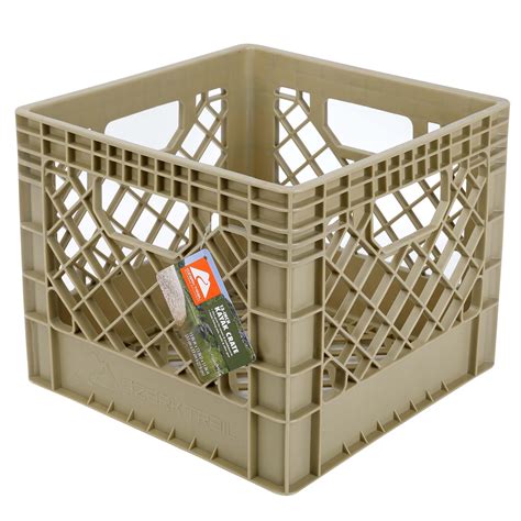 Ozark Trail Kayak Gear Storage Crate Durable Plastic 13x13x11 Tan
