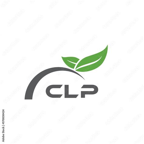Clp Letter Nature Logo Design On White Background Clp Creative Initials Letter Leaf Logo
