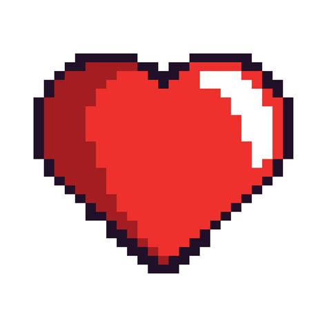 Heart Pixel Art 10824039 Vector Art At Vecteezy