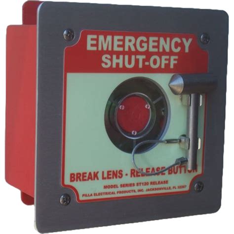 Pilla St120fn4sl Emergency Shut Off Nema 4and12 Break Glass Zot Supply