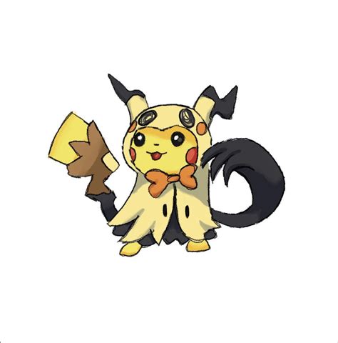 Pikachu And Mimikyu Fusion Looks Like It Could Be Pikachus Halloween Costume R Pokemonfusion